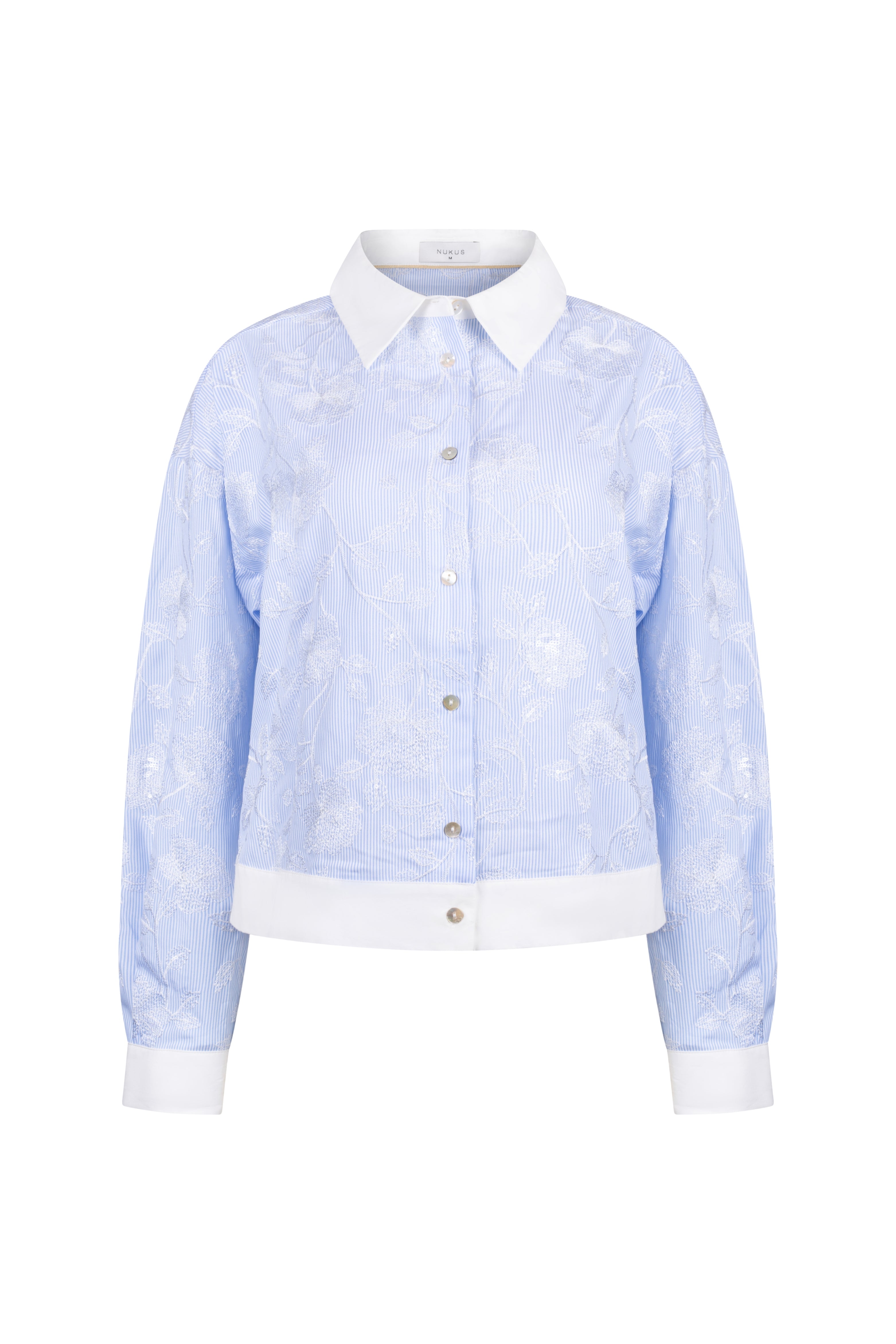 Blouse Meave Embroidery Offwhite Cloudy NKS02202 | Nukus