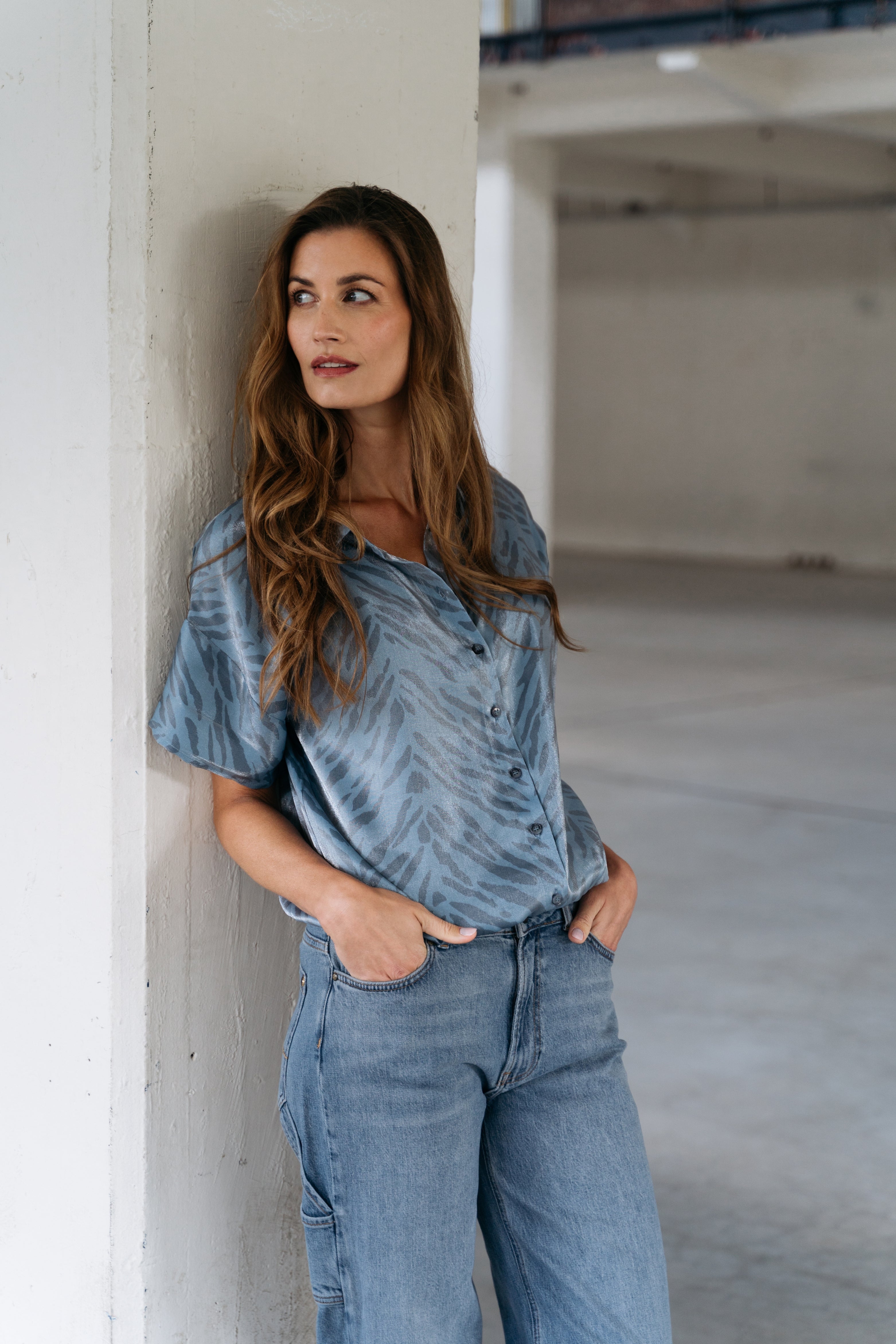 Top Mydia Tiger Blue | Maicazz